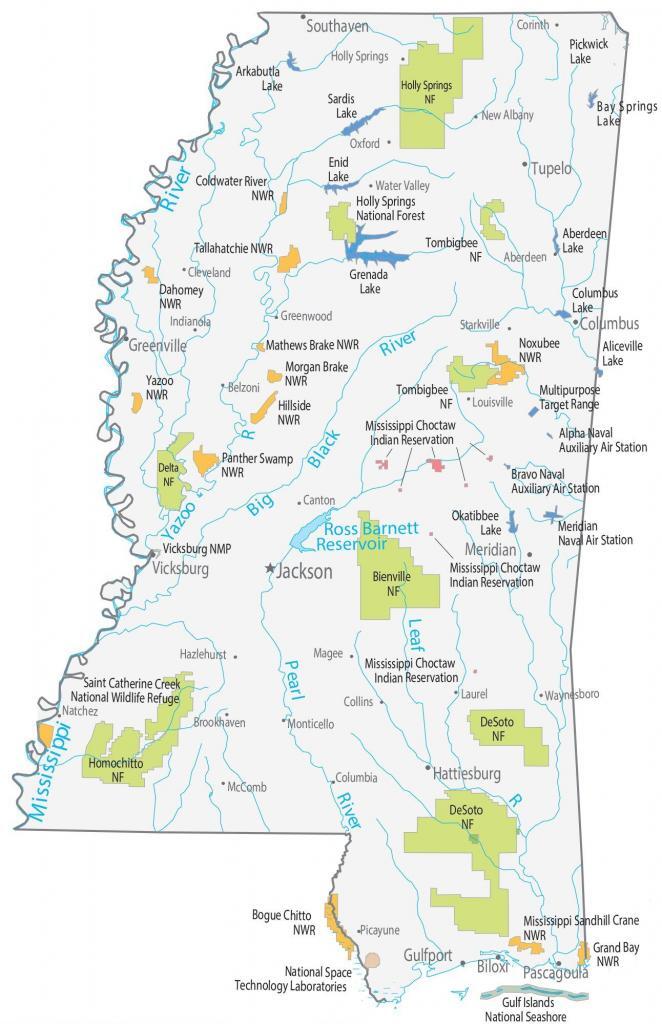 Mississippi State Map - Places and Landmarks - GIS Geography Mississippi State Map - Places and Landmarks - GIS Geography