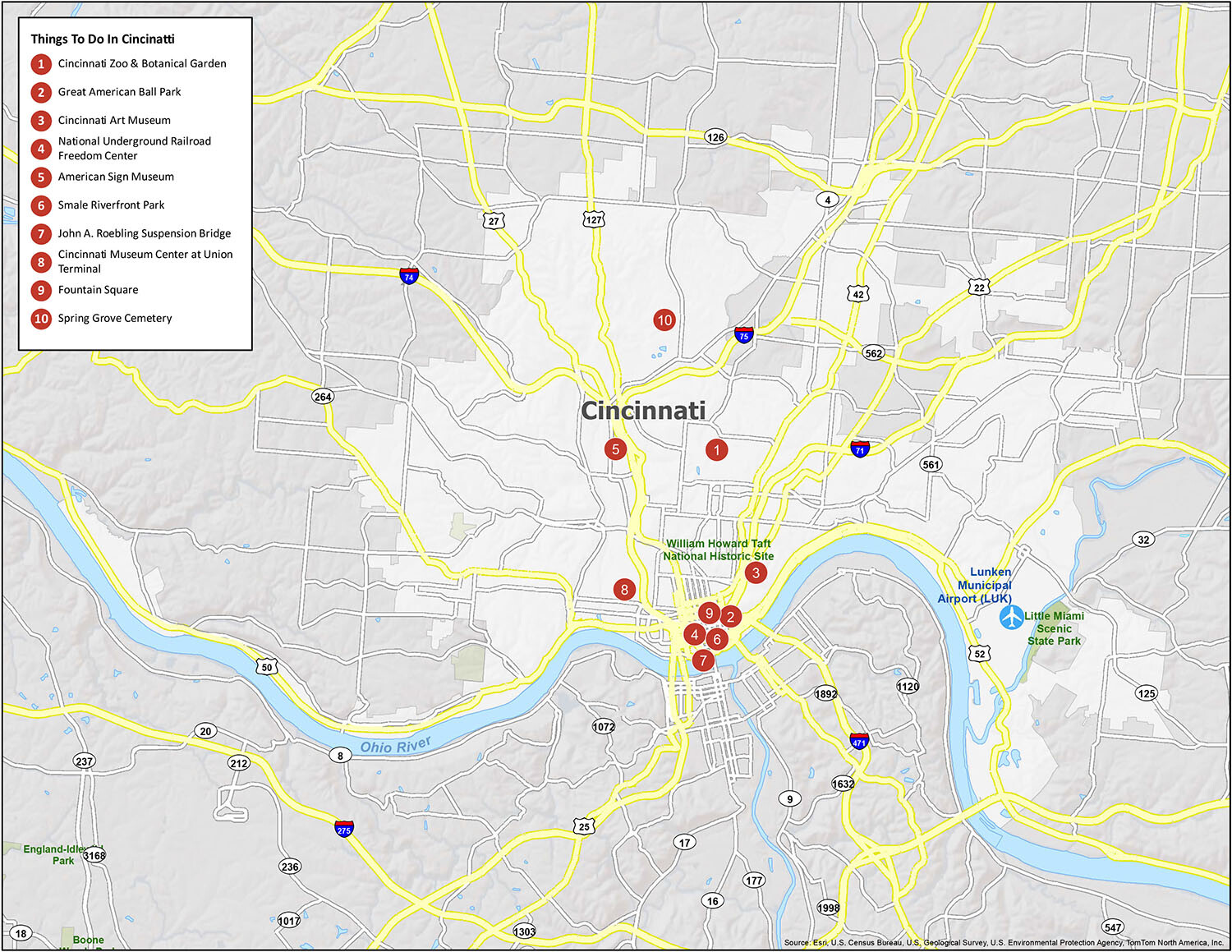 Cincinnati Zip Code Map GIS Geography