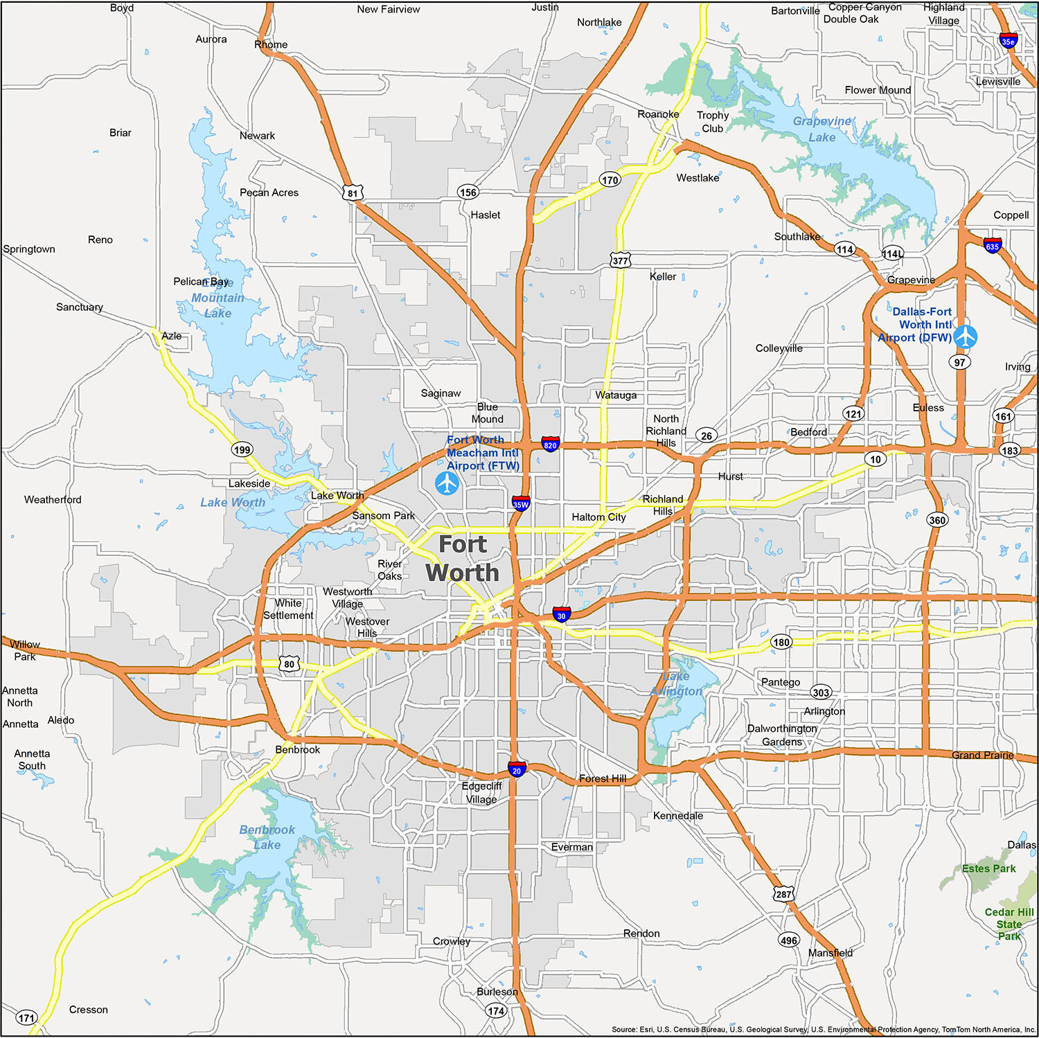Fort Worth Zip Code Map GIS Geography