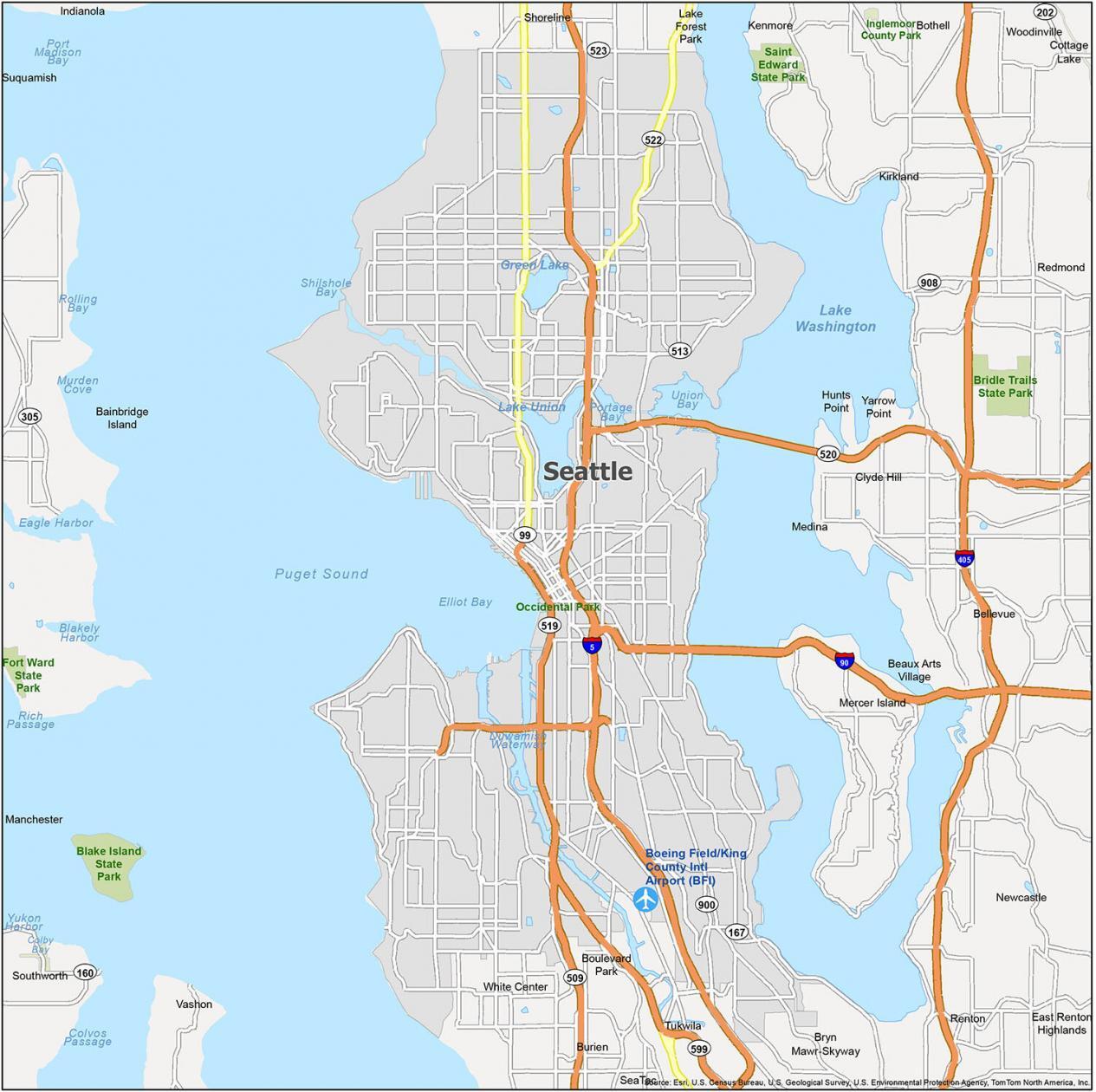 Seattle Neighborhood Map GIS Geography Seattle Neighborhood Map GIS Geography