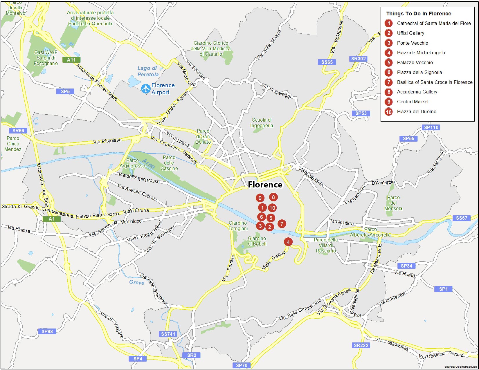 Map Of Florence Italy GIS Geography Map Of Florence Italy GIS Geography