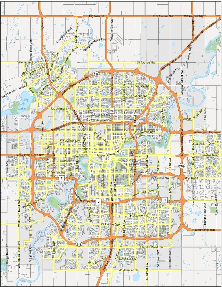 Map Of Edmonton Alberta GIS Geography Map Of Edmonton Alberta GIS Geography