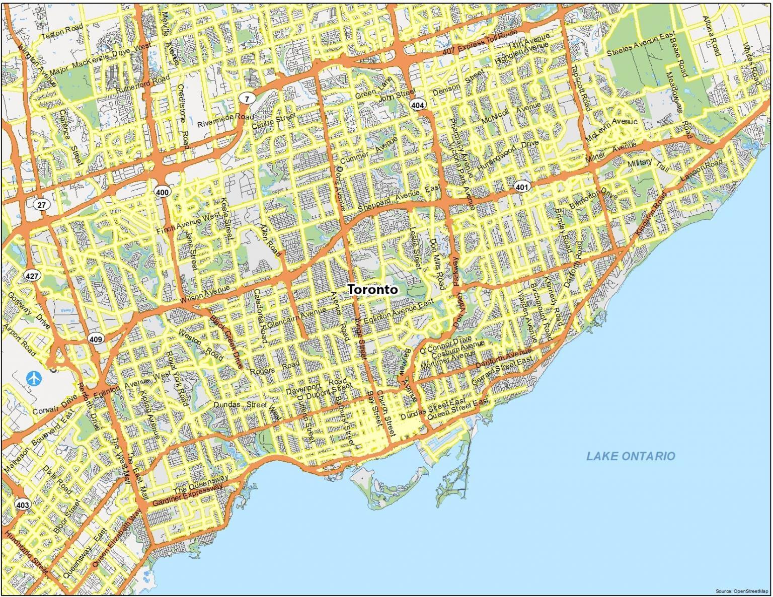 Map Of Toronto Ontario GIS Geography Map Of Toronto Ontario GIS Geography