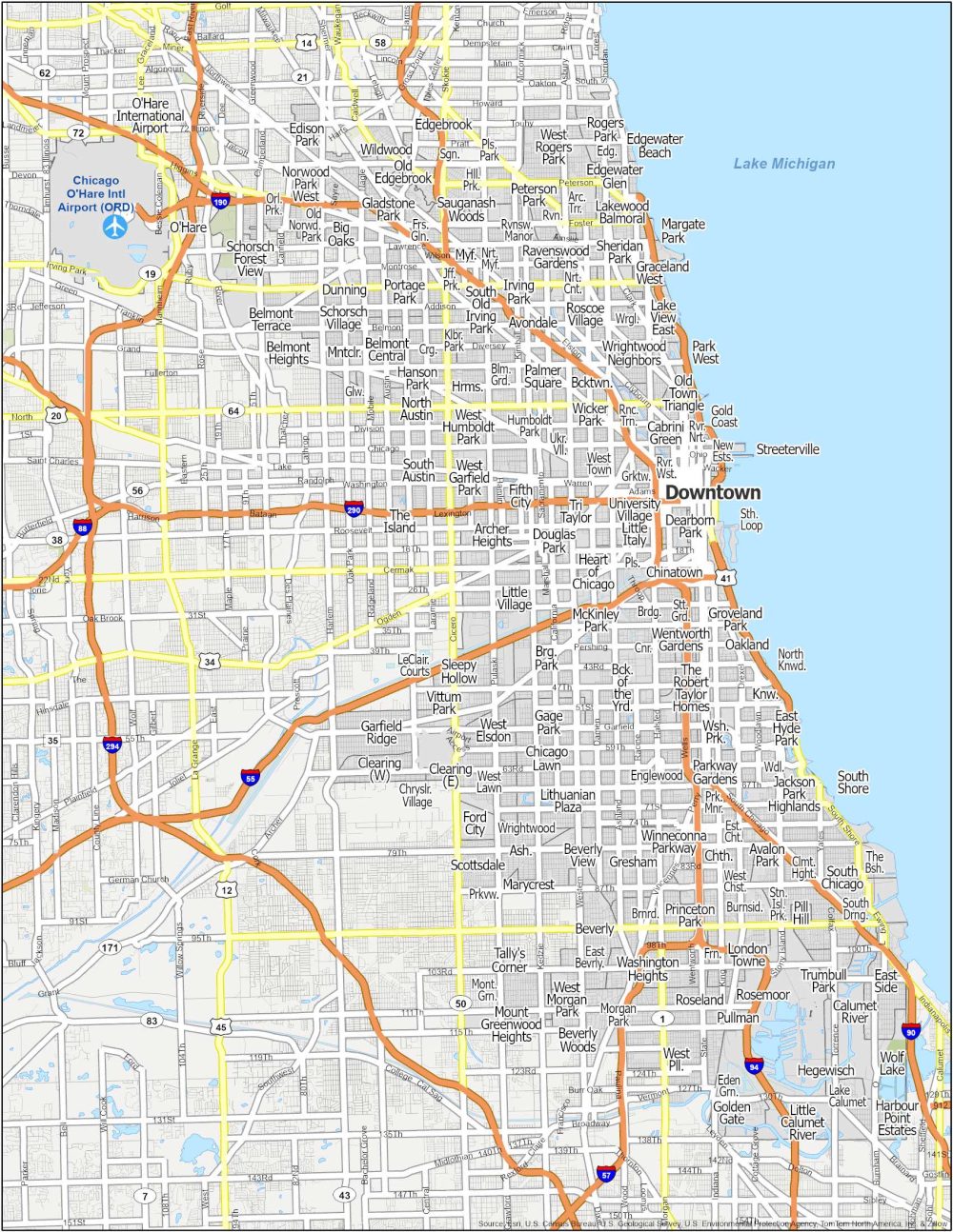 Chicago Neighborhood Map - GIS Geography Chicago Neighborhood Map - GIS Geography
