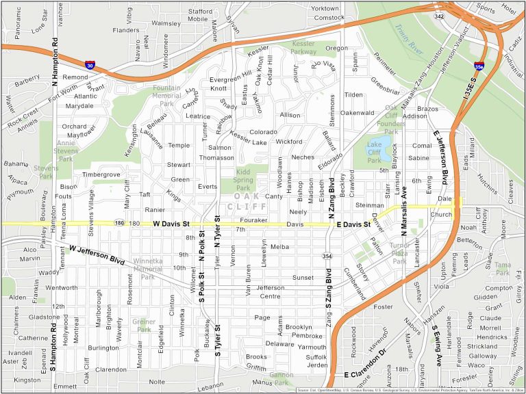 Dallas Neighborhood Map GIS Geography