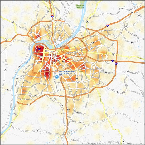 Louisville Crime Map GIS Geography