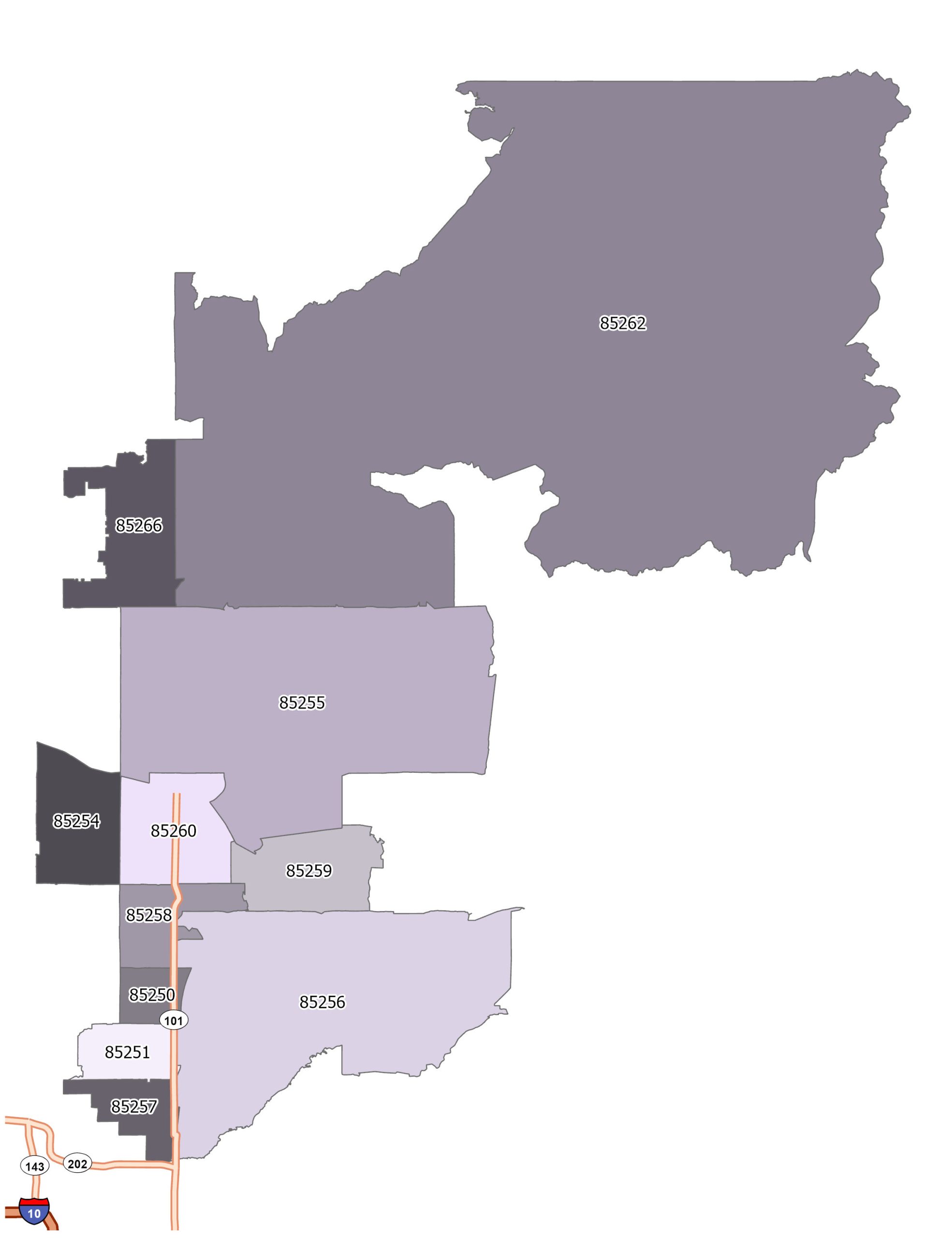 Scottsdale Zip Code Map GIS Geography Scottsdale Zip Code Map GIS Geography